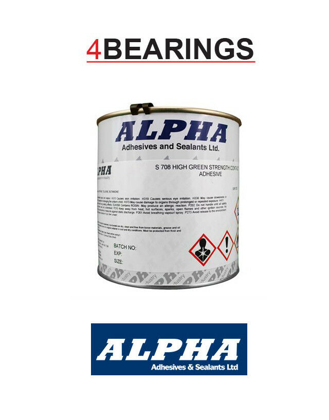 ALPHA S708 1 LITRE MULTI PURPOSE CONTACT ADHESIVE - 4bearings.co.uk